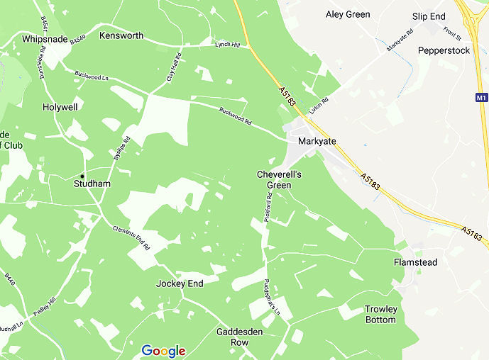 Studham_Map_1 | Bedfordshire Bat Group